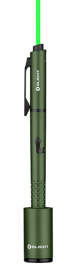 Olight O'Pen Glow OD Green Rechargeable Penlight w/ Charging Base Ball ...