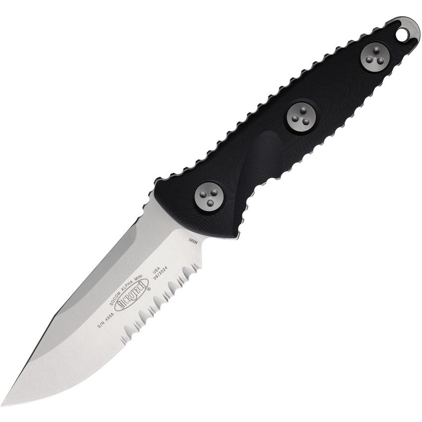 Microtech Socom Alpha Mini Partial Serrated Fixed Blade – Penchetta