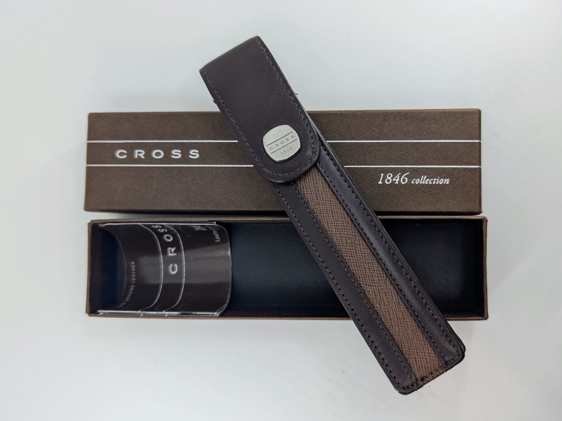 Cross 1846 Collection Brown Leather Single Pen case – Penchetta