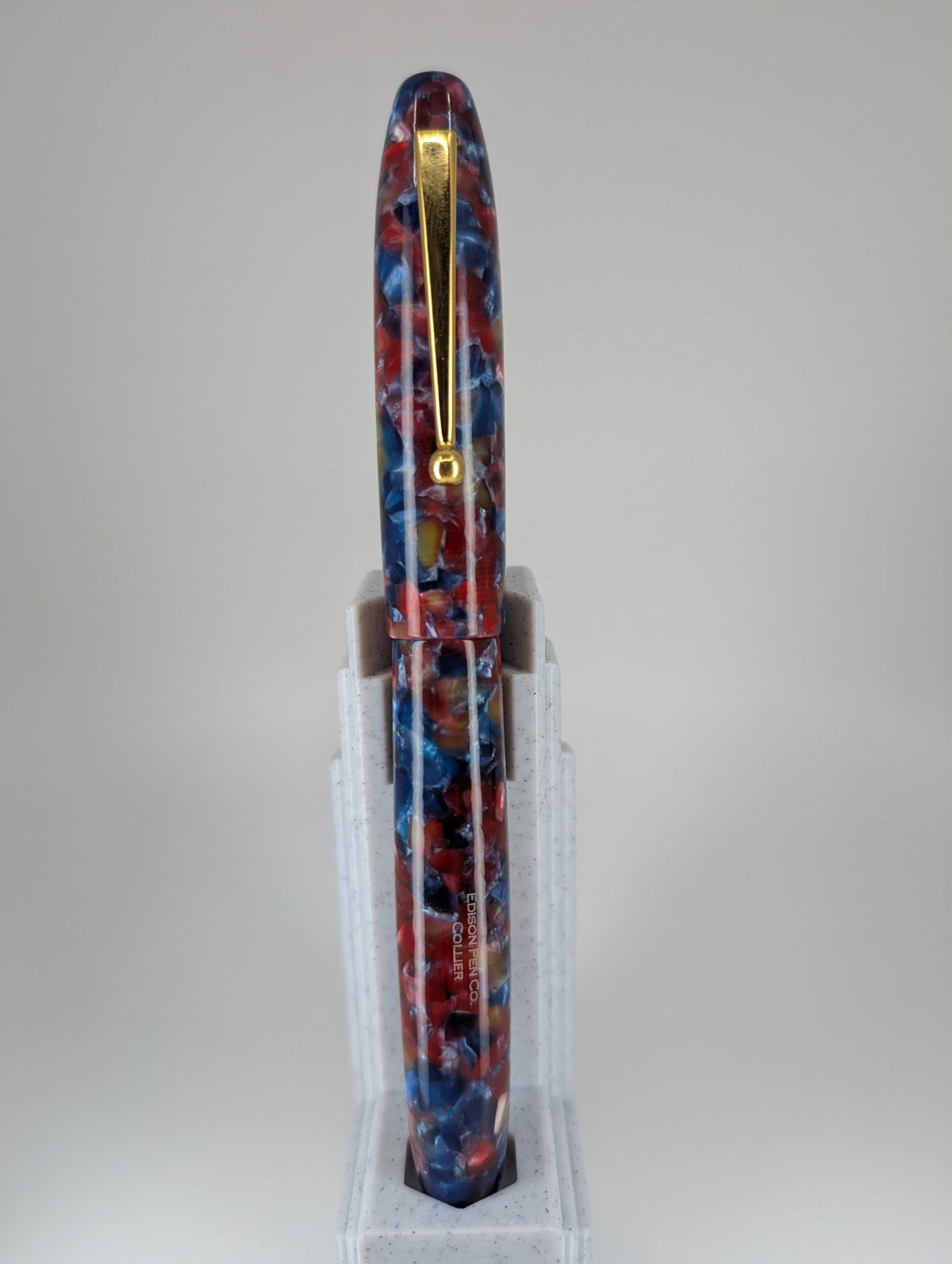*Consignment* Edison Collier "Rock Candy" Fountain Pen Steel Medium Ni ...