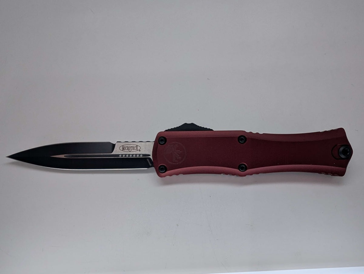 Microtech Hera II Mini Merlot Black Bayonet Blade Out the Front Knife ...