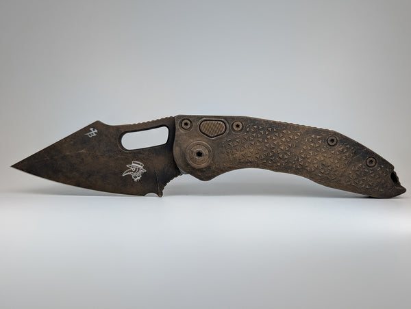 Microtech Stitch Auto S/E Signature Series Plague Outbreak Folding Kni ...