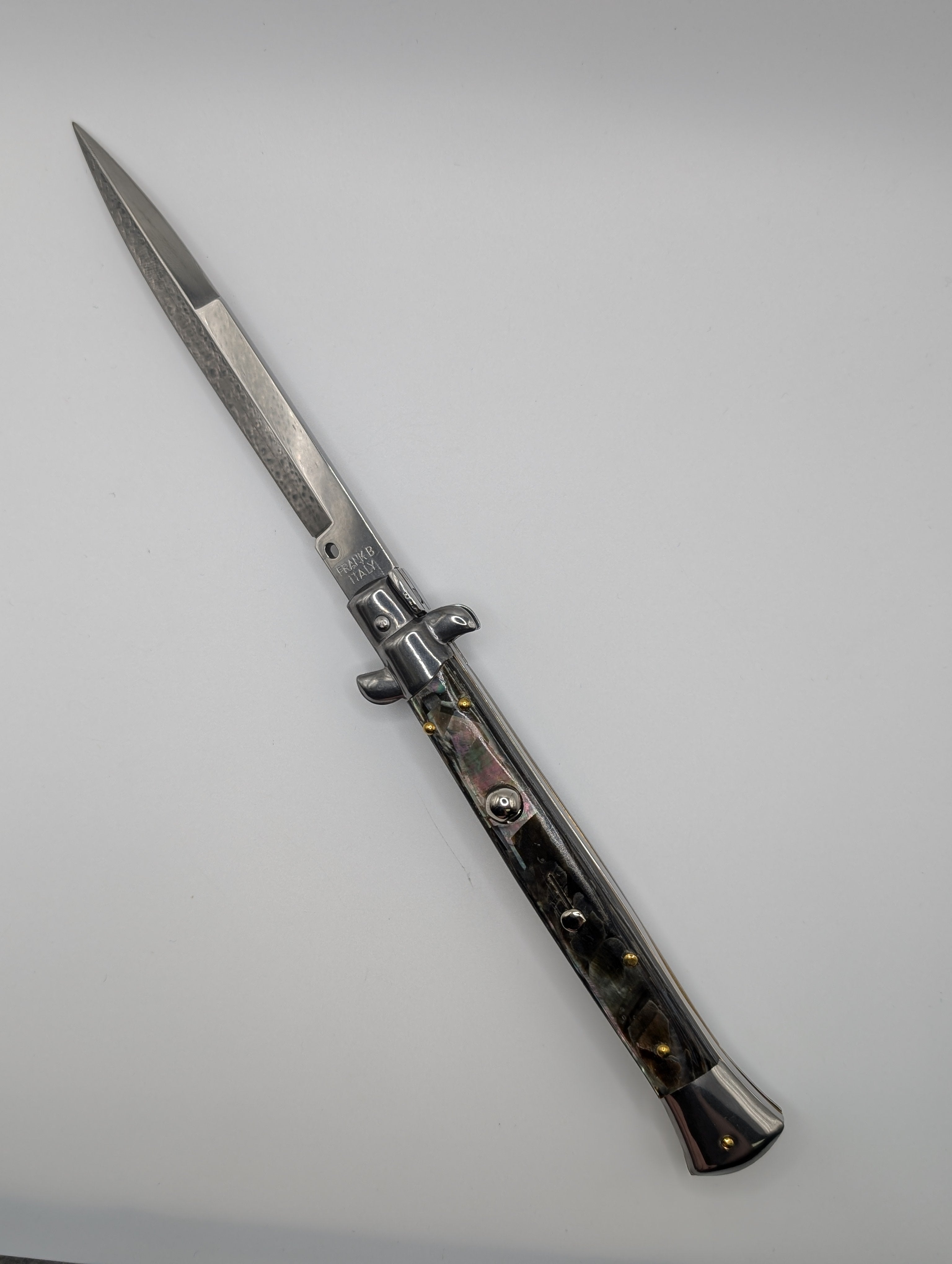 Frank Beltrame Mother of Pearl Stiletto Switchblade Knife – Penchetta