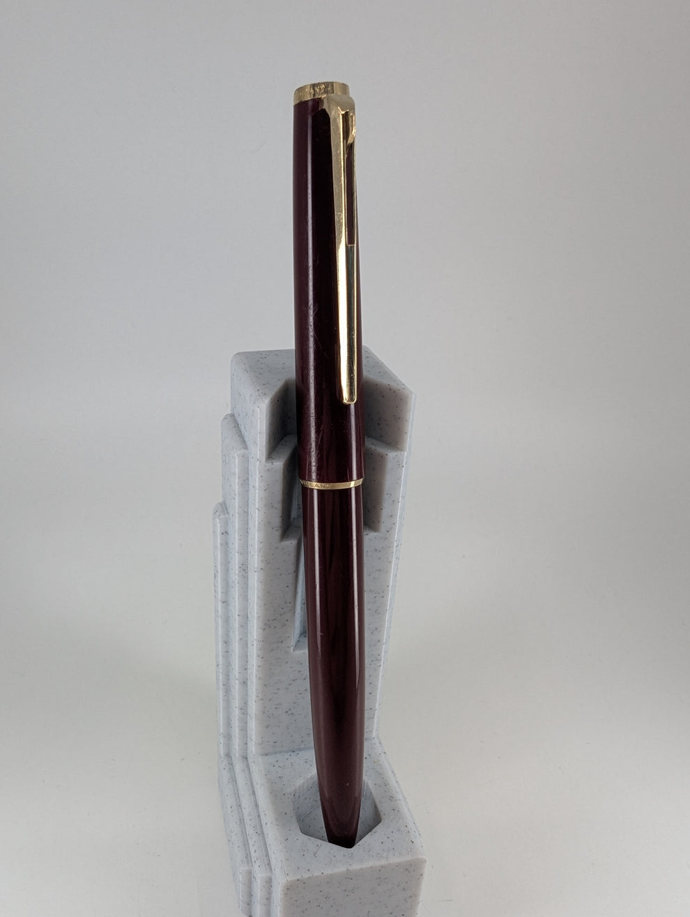 *Consignment* Montblanc 380 Bordeaux Ballpoint Pen Lever Mechanism ...