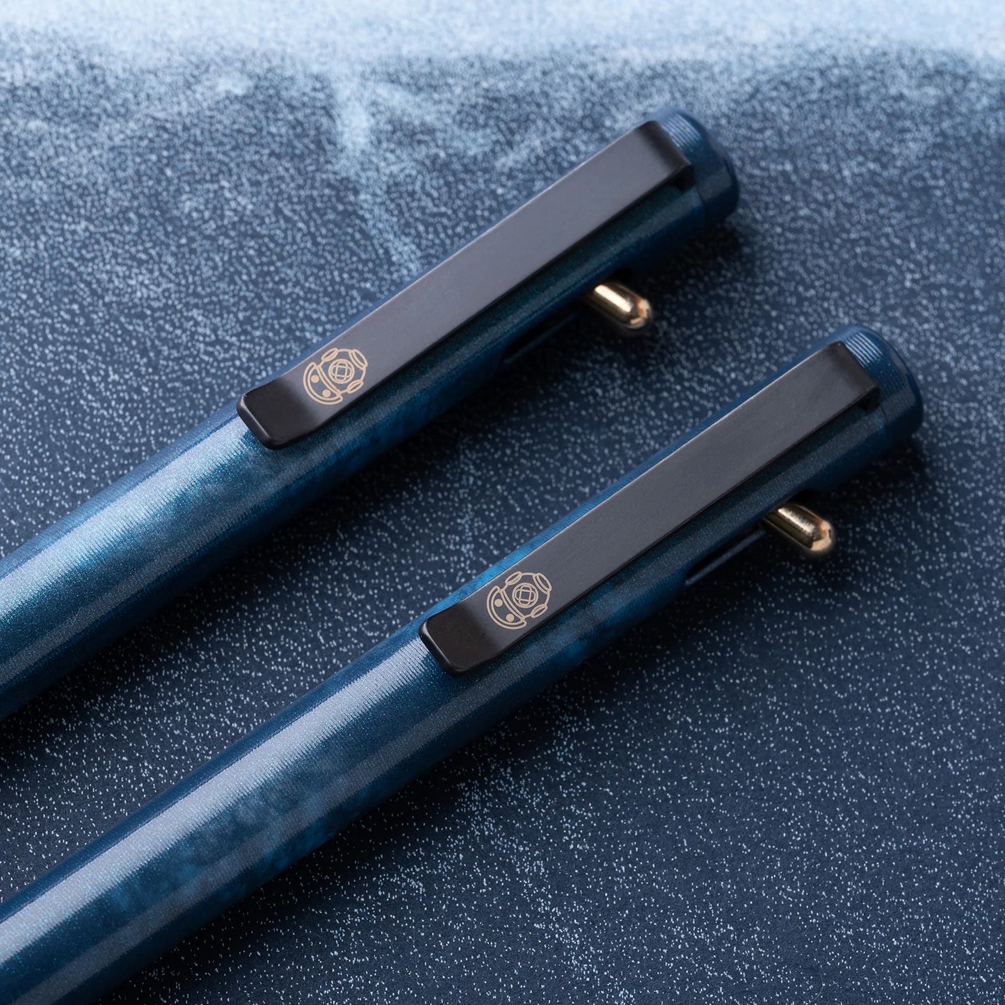 Tactile Turn Switch "Deep Sea" Titanium / Cerakote Ballpoint Pen ...