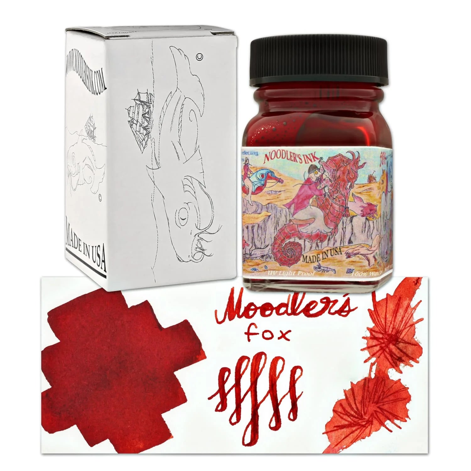 19182 Noodler's Fox Red 1 oz Eternal – Penchetta